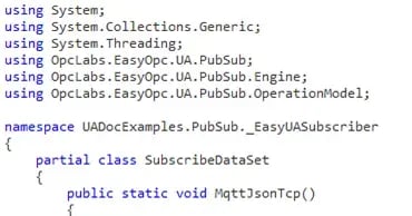 OPC UA PubSub and MQTT with the OPC Data Client Development Toolkit